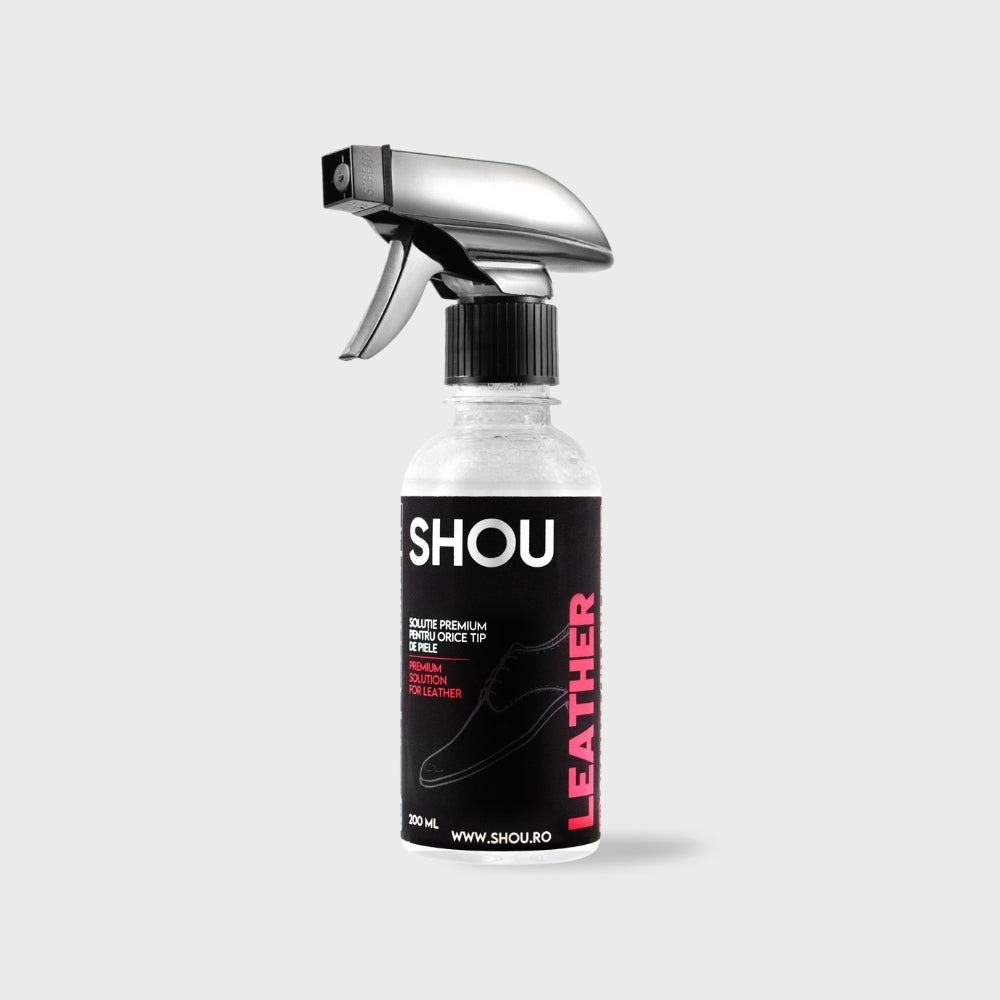 SHOU Leather - Solutie Premium Curatare Piele 200ml – SHOU.RO